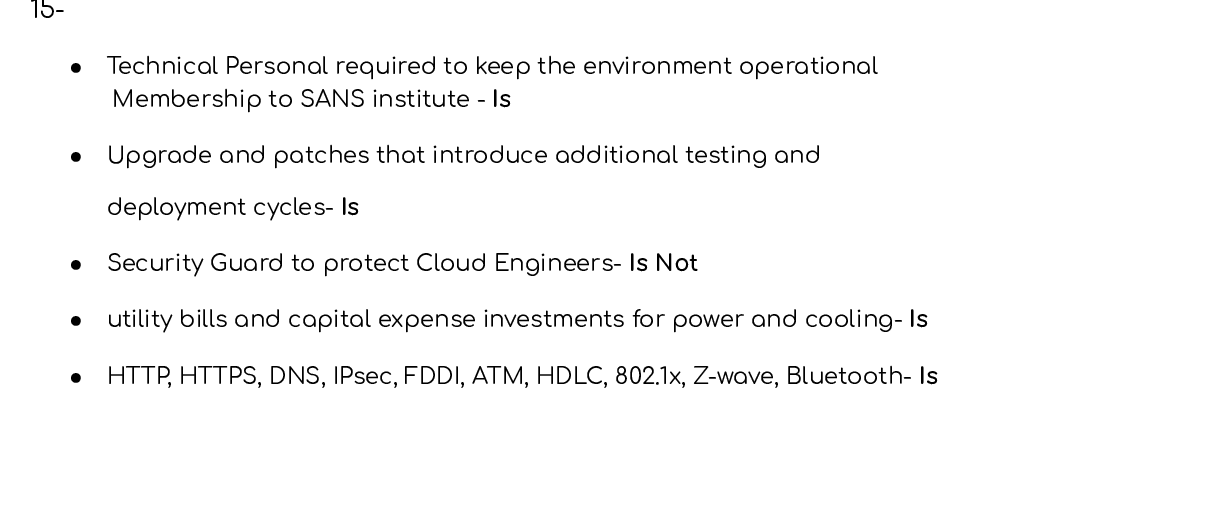 Solved: There are several forms of infrastructure-related operation overhead - TutorBin