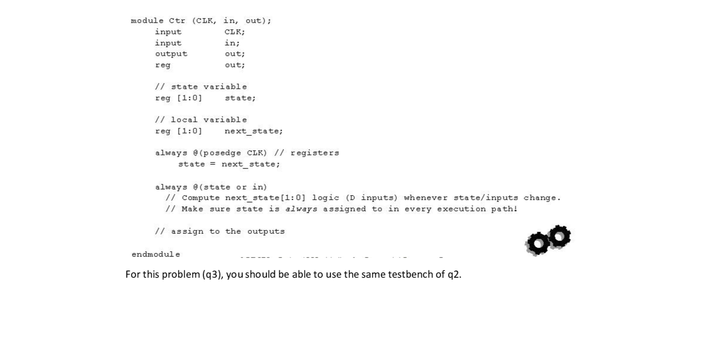 Solved: 3. Write behavioral code for up/down 2-bit binary counter (same as q2 - TutorBin