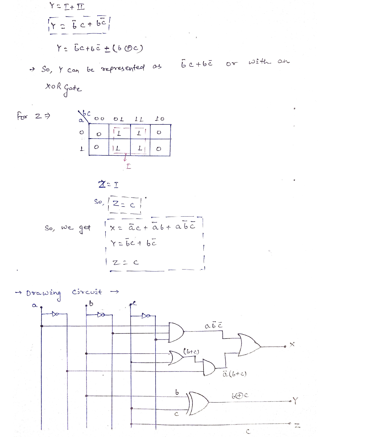 Solved: 1) Design a combinational circuit with inputs a, b, and c. The output - TutorBin