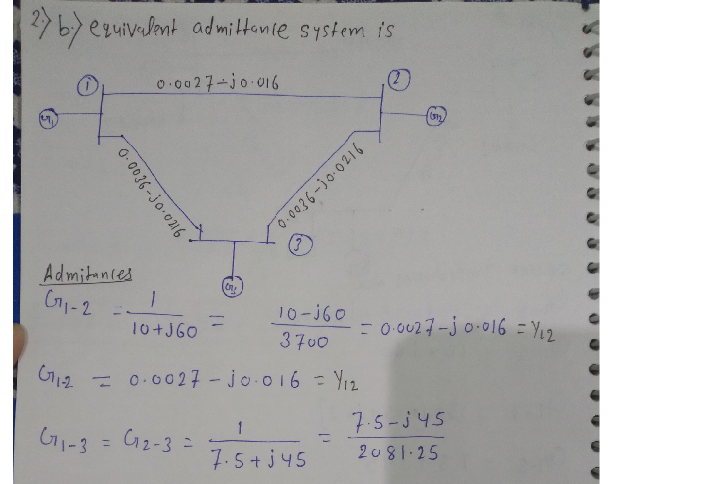 Solved: A 3-bus power system is shown below. The three busses are connected t - TutorBin