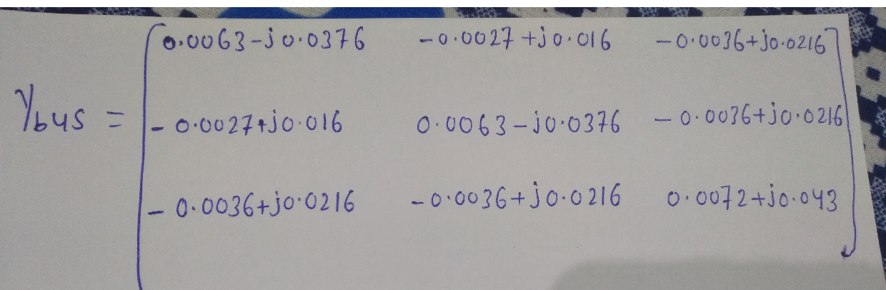 Solved: A 3-bus power system is shown below. The three busses are connected t - TutorBin
