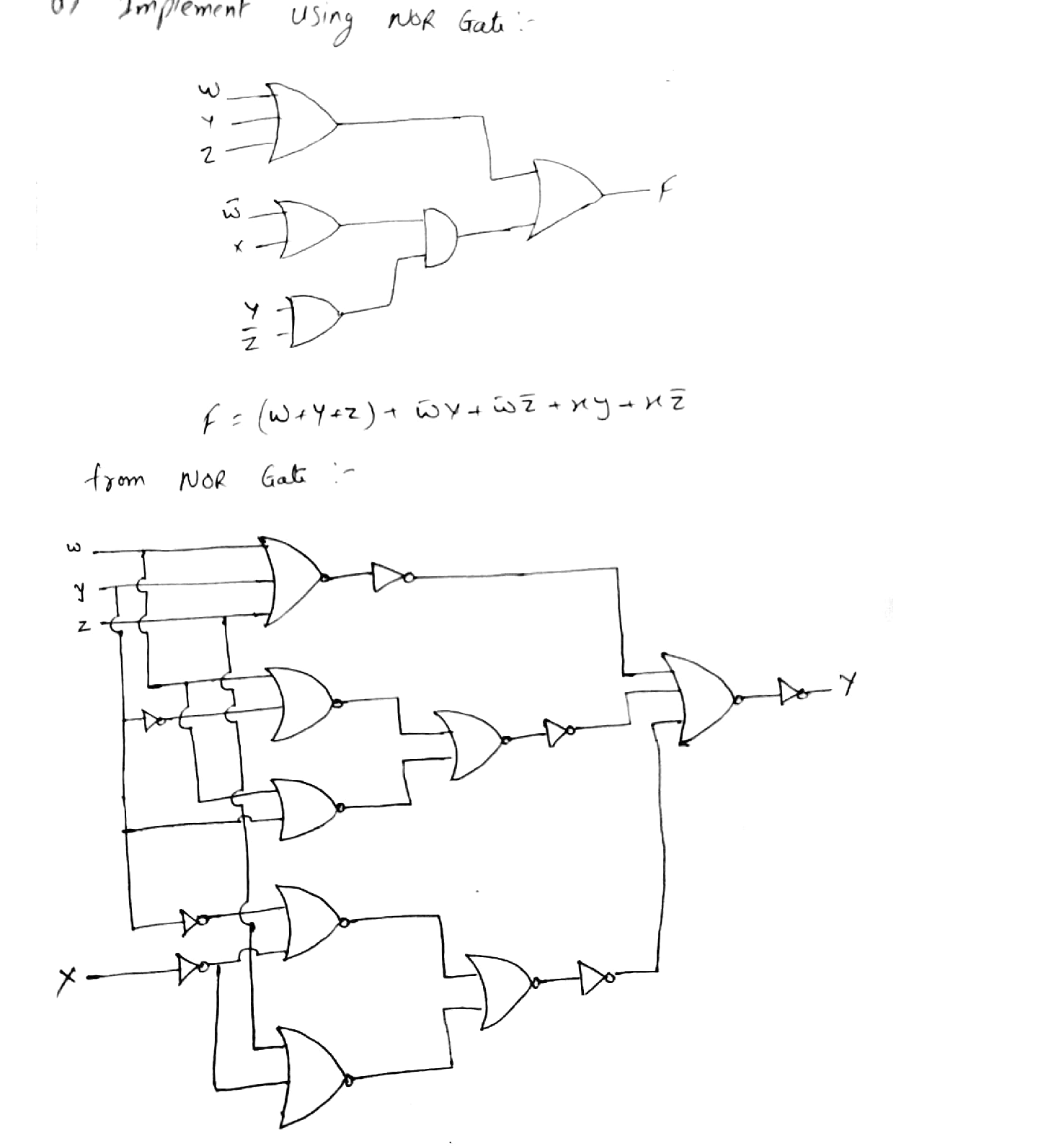 Solved: 6. Consider the following multi-level combinational logic circuits. ( - TutorBin