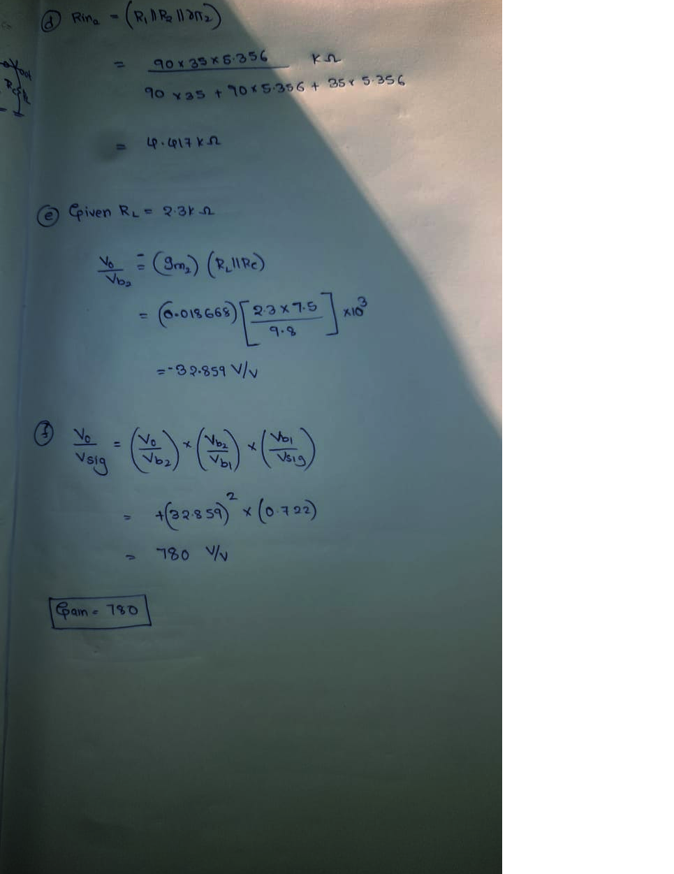 Solved: 4. (35 points) The amplifier of Fig. 4 consists of two ... Solved: 4. (35 points) The amplifier of Fig. 4 consists of two ...
