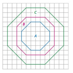 Solved: 3 The drawing shows three octagons. a. Is octagon B a scale ...