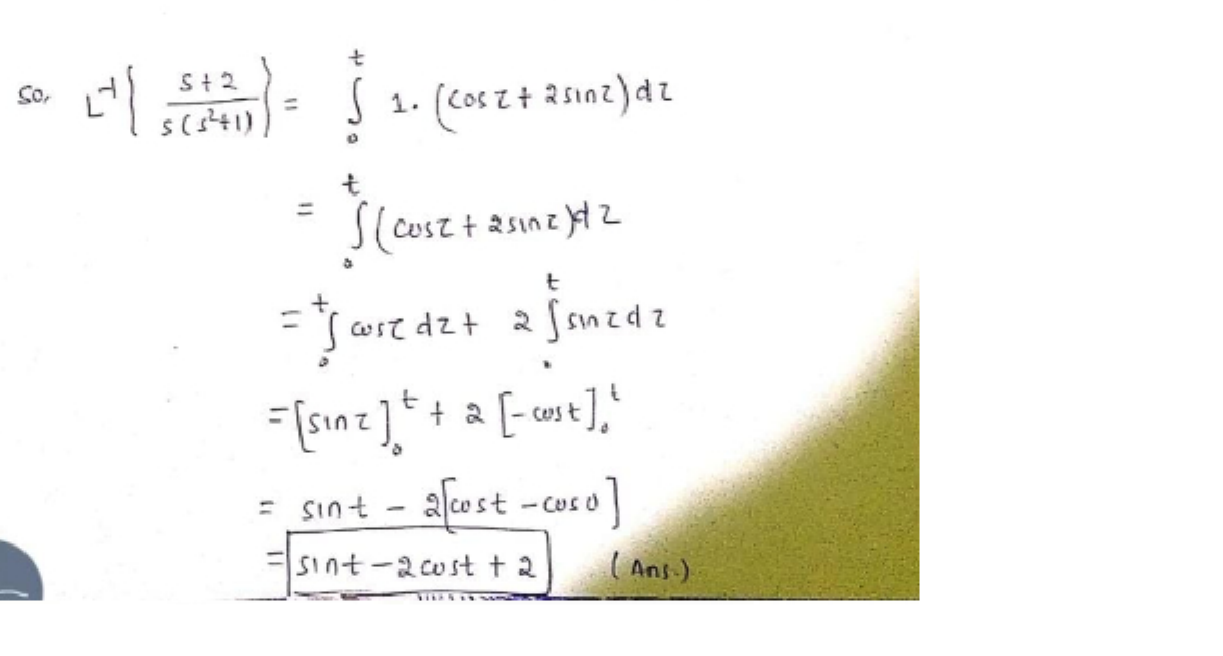 Solved Text { Use The Convolution Theorem To Find The Inverse Laplace Trans Tutorbin