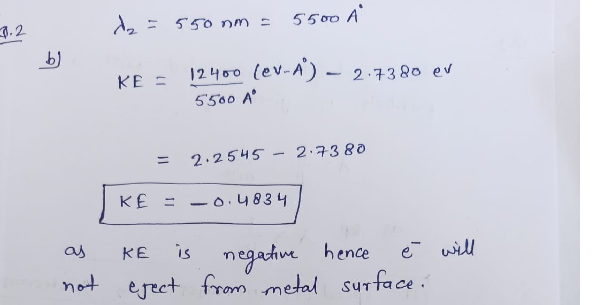 Solved: The threshold frequency of a givenmetal is 6.7 x 1014 Hz ...