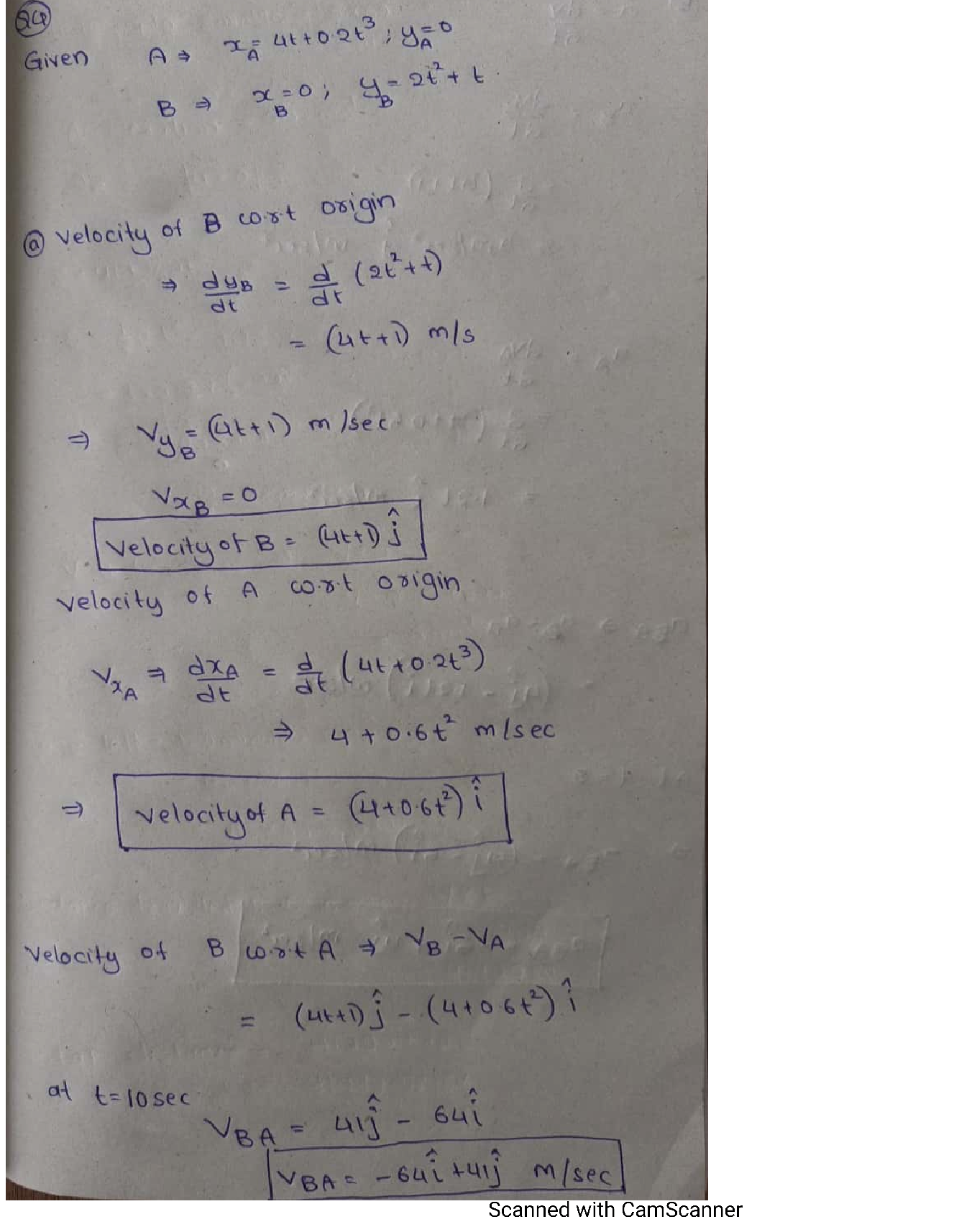 Solved: Rubric: a: 1 point for velocity of B with respect to origin, 1 ... Solved: Rubric: a: 1 point for velocity of B with respect to origin, 1 ...