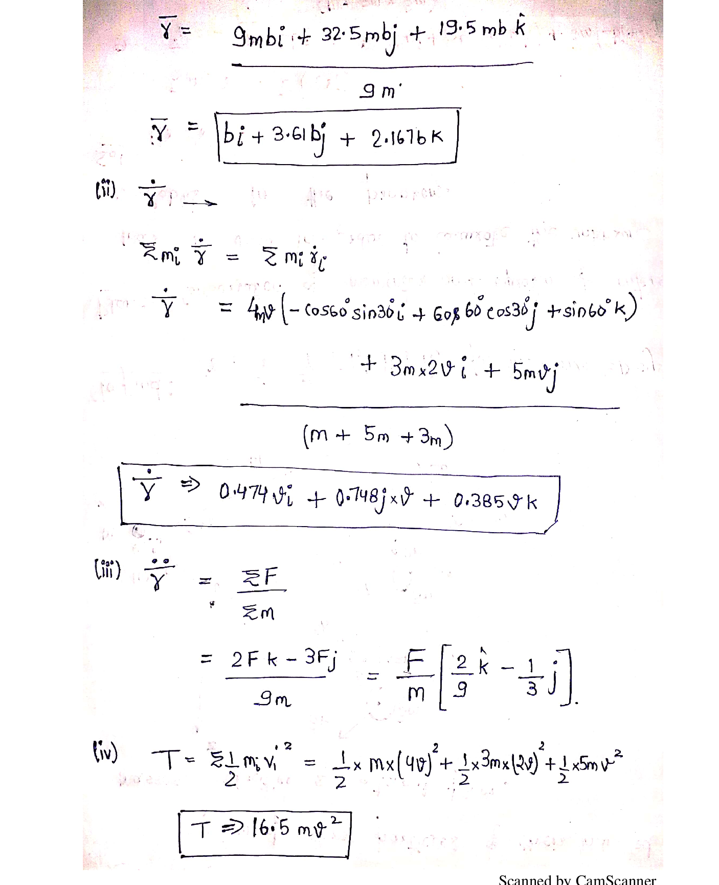 Solved: 4/3 The system of three particles has the indicated particle ...